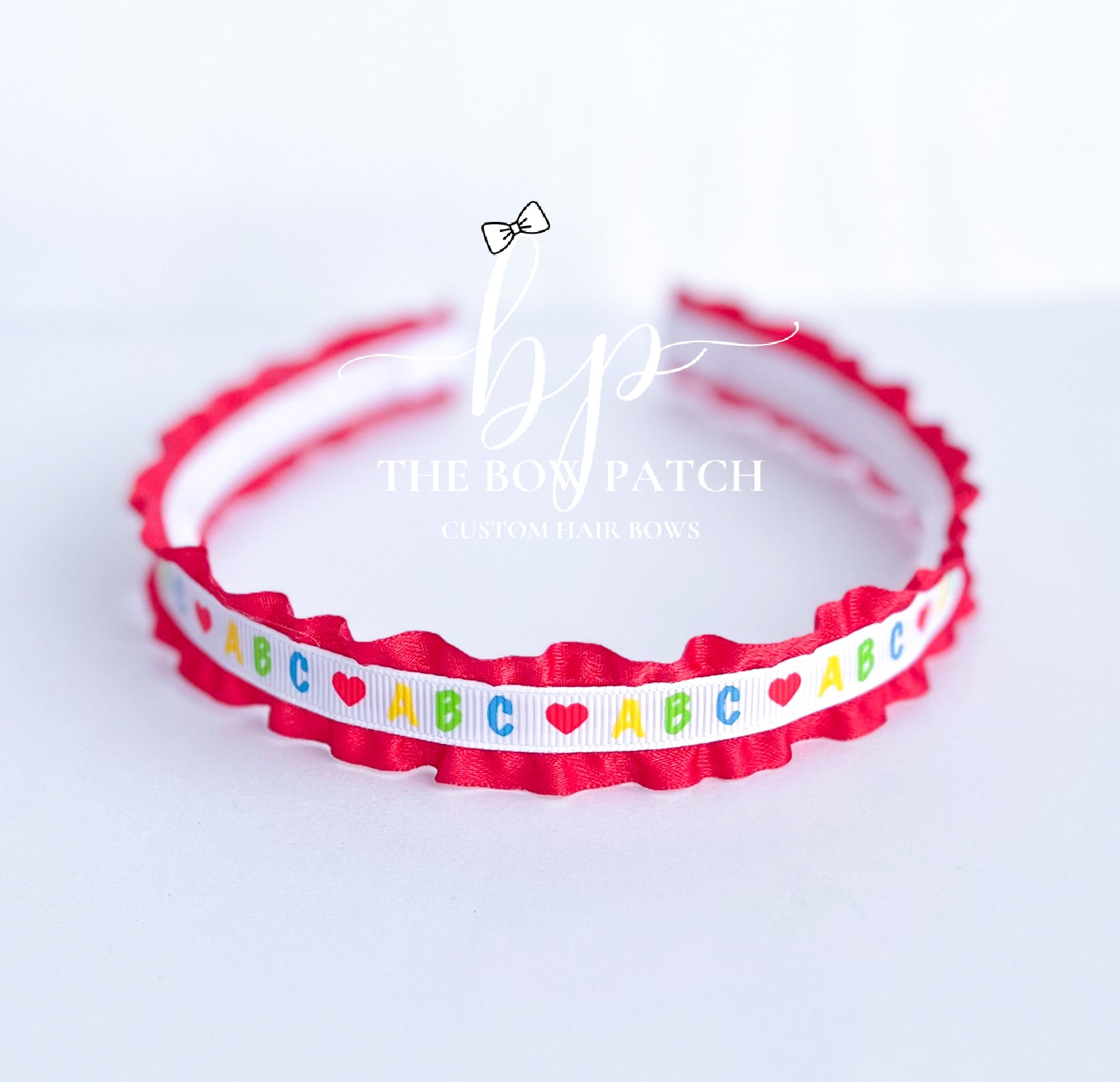 Double Ruffle ABC Headband – The Bow Patch